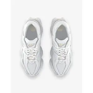NEW BALANCE 9060 Leather And Mesh Trainers - White White White