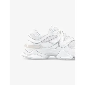 NEW BALANCE 9060 Leather And Mesh Trainers - White White White