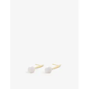 Monica Vinader Nura Drop Pearl Earrings