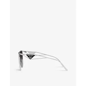 Prada Pr 50zs Cat-eye Sunglasses - Silver