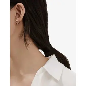Tiffany & Co. Elsa Peretti Open Heart Earrings - 18k Rose Gold