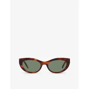 Saint Laurent Slm115 Cat-eye Sunglasses - Brown