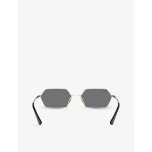 Ray-ban Irregular Frame Metal Sunglasses - Gold