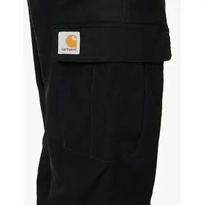 Carhartt Work In Progress Aviation Straight-leg Cargo Trousers - Black