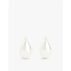 Bottega Veneta Drop Medium Gold-plated Earrings - Silver