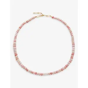 Monica Vinader Love Opal Necklace - Yellow Gold