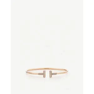 Tiffany & Co. T Wire Diamond And 18k Rose Gold Bracelet - One-color