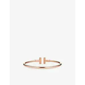 Tiffany & Co. T Wire Diamond And 18k Rose Gold Bracelet