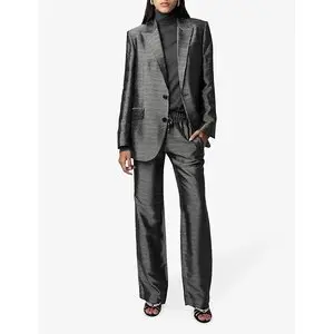 Zadig&Voltaire Vegy Monogram-jacquard Woven Blazer