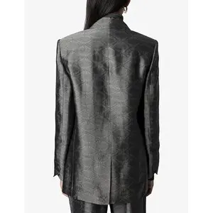 Zadig&Voltaire Vegy Monogram-jacquard Woven Blazer