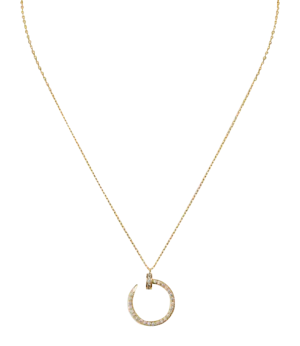 Cartier Juste Un Clou Diamond Pendant Necklace - Yellow Gold