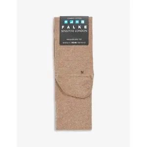 Falke Sensitive London Stretch Cotton-blend Socks - Nutmeg Mel