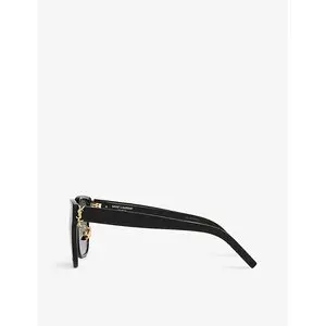 Saint Laurent Cat-eye Frame Sunglasses - Black