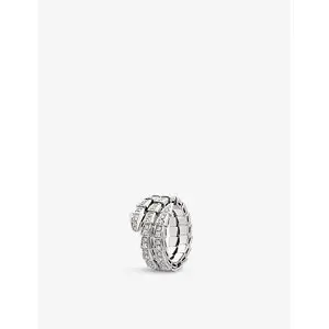 BVLGARI Serpenti Viper Diamond Ring - White Gold