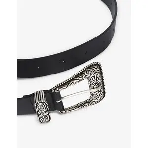 The Kooples Wide Leather Belt