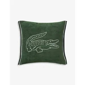 Lacoste Logo-embellished Jersey Cushion Cover 45cm - Vert