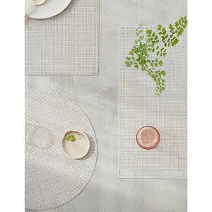 CHILEWICH Basketweave Square Placemat 36cm X 38cm - Natural