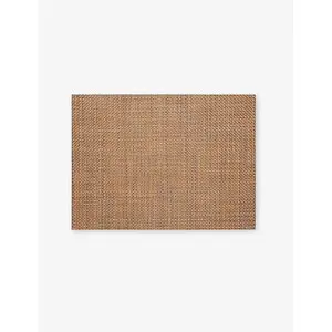 CHILEWICH Basketweave Square Placemat 36cm X 38cm - Teak