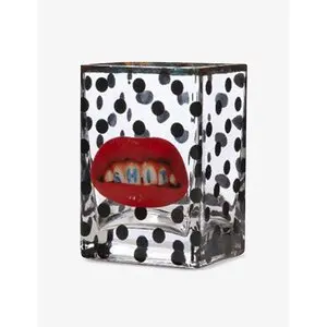 SELETTI Wears Toiletpaper Sh*t Printed Glass Vase 14cm - One-color