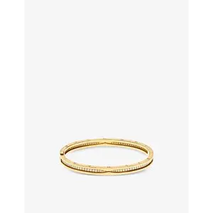 BVLGARI B.zero1 18ct And Diamond Bangle - Yellow Gold