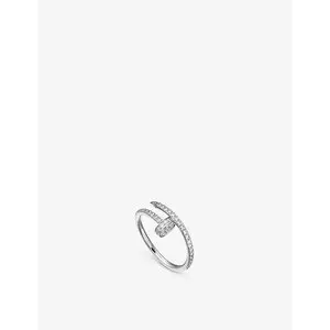 Cartier Juste Un Clou 18ct White-gold And Diamond Ring - White Gold