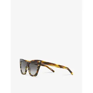 Saint Laurent Sl214 Cat-eye Sunglasses - Brown
