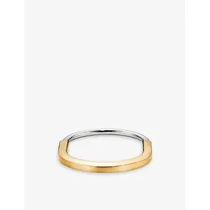 Tiffany & Co. Lock 18ct Yellow And White Gold Bangle - Yellow Gold