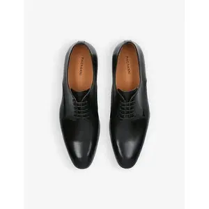 Magnanni Leather Derby Shoes - Black