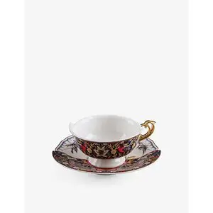 SELETTI Hybrid Kannauj Porcelain Teacup And Saucer - One-color