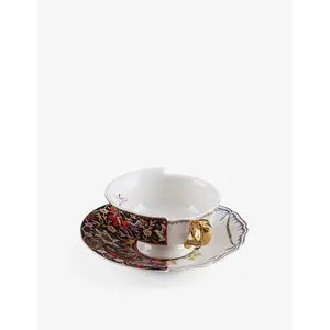 SELETTI Hybrid Kannauj Porcelain Teacup And Saucer - One-color