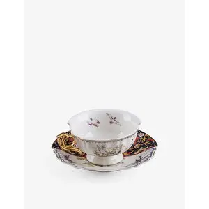 SELETTI Hybrid Kannauj Porcelain Teacup And Saucer - One-color