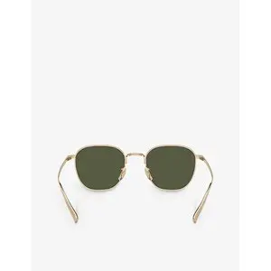 Oliver Spencer Rynn Square-frame Sunglasses - Gold