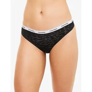 Calvin Klein Modern Branded-waistband Stretch-lace Briefs