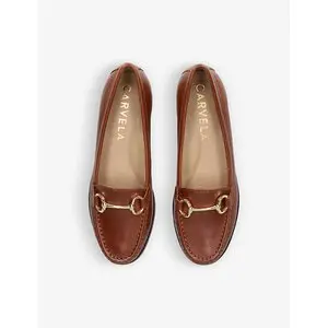 Carvela Horsebit-embellished Leather Loafers - Dk.brn Com