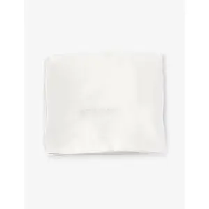 DROWSY SLEEP CO. Brand-embroidered Silk Pillowcase