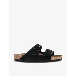 BIRKENSTOCK Arizona Two-strap Suede Sandals - Suede Black