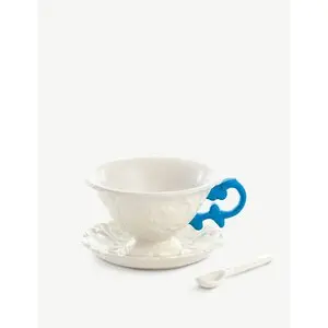 SELETTI I-wares Porcelain Tea Cup Set - One-color