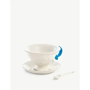 SELETTI I-wares Porcelain Tea Cup Set - One-color