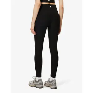 Vuori Elevation High-rise Polyester-blend Leggings - Black Heather