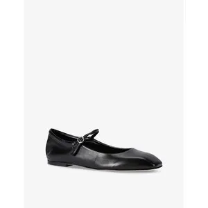 AeydĒ Uma Square-toe Leather Pumps