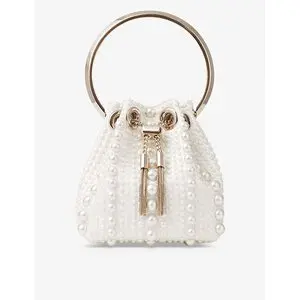 JIMMY CHOO Bon Bon Micro Top-handle Bag - Ivory
