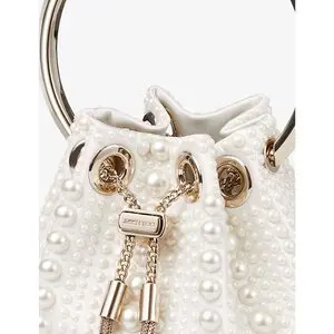 JIMMY CHOO Bon Bon Micro Top-handle Bag - Ivory