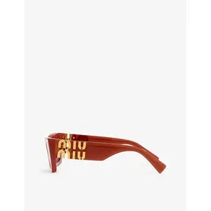 Miu Miu Mu 09ws Brand-embellished Sunglasses