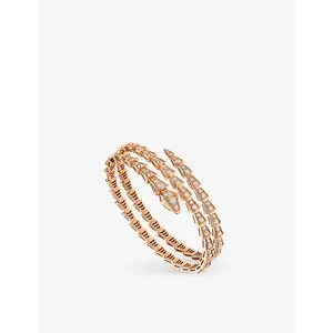 BVLGARI Serpenti Viper Diamond Bracelet - Rose Gold