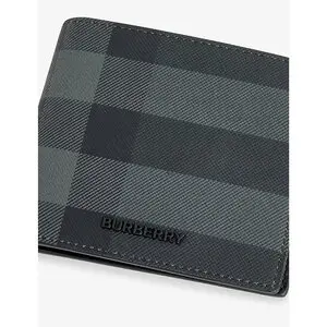 Burberry Check-pattern Coated-canvas Wallet