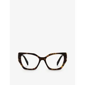 Prada Pr 18wv Square-framed Glasses - Brown