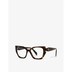 Prada Pr 18wv Square-framed Glasses - Brown