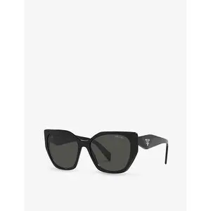 Prada Pr 19zs Cat-eye Sunglasses - Black