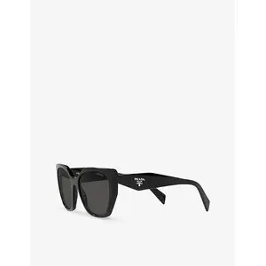 Prada Pr 19zs Cat-eye Sunglasses - Black
