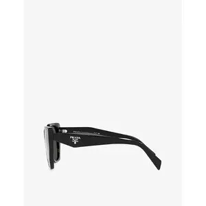 Prada Pr 19zs Cat-eye Sunglasses - Black
